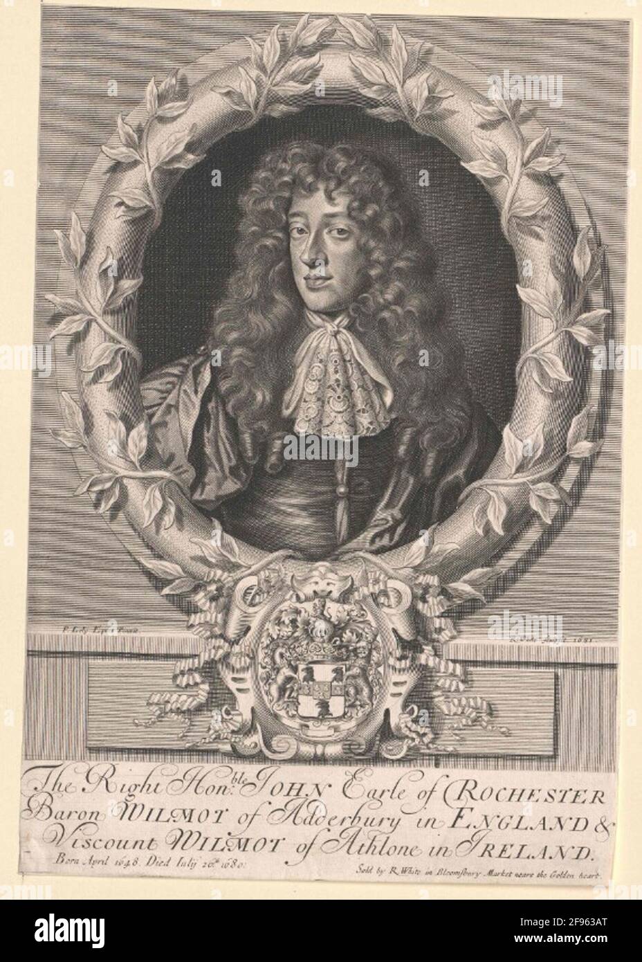Wilmot 2nd Earl of Rochester, John Stock Photo - Alamy
