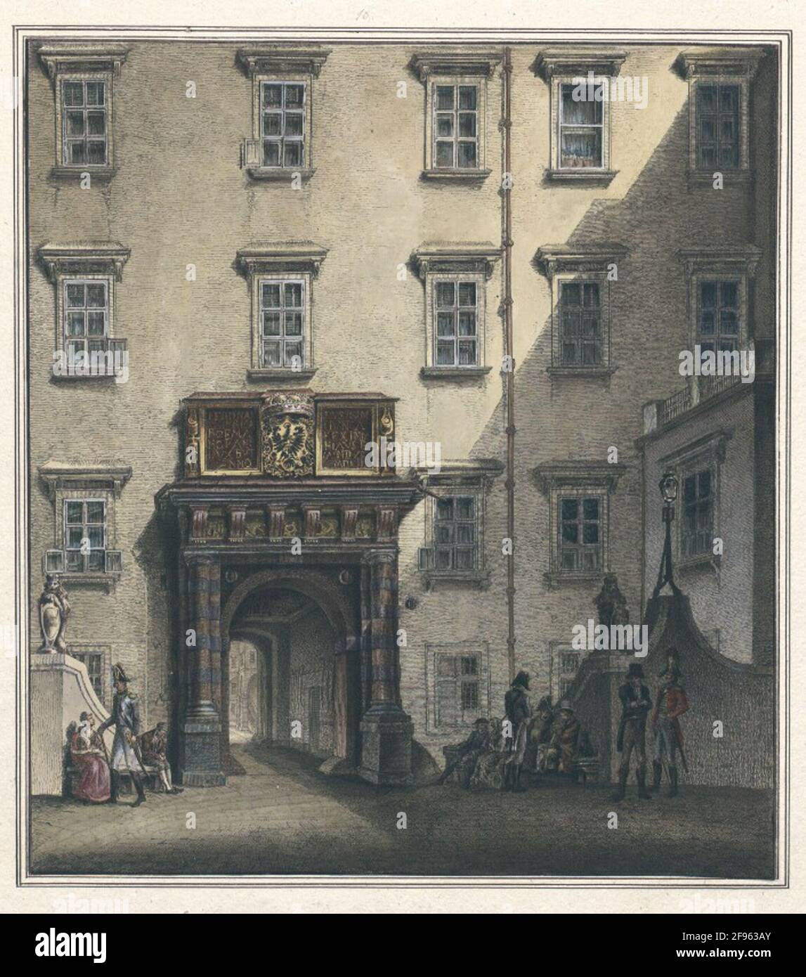 [Swiss gate in the Inner Burghof] Stock Photo - Alamy