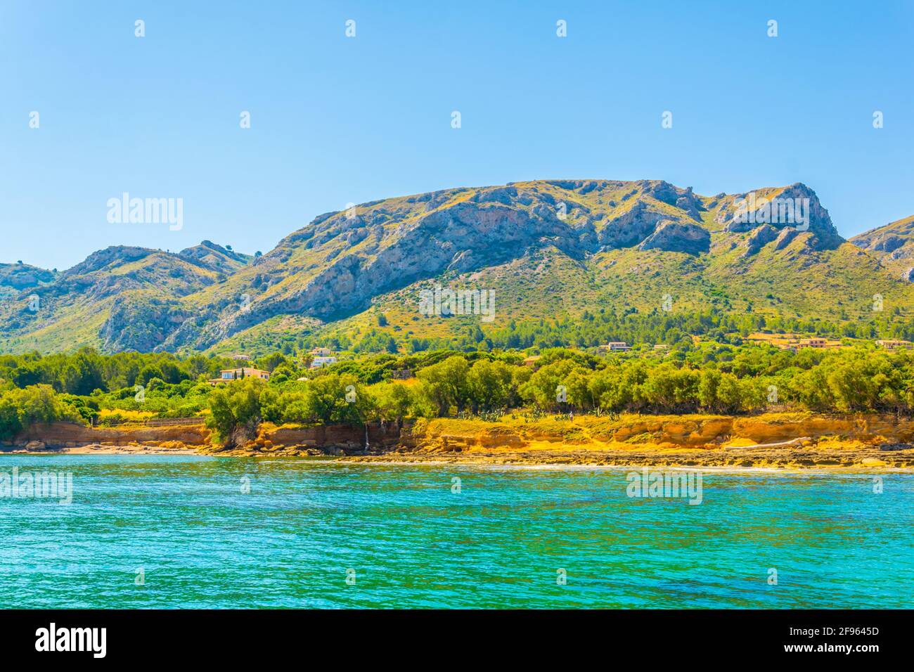 Mountain peaks at the Parque Natural de Levante Stock Photo - Alamy
