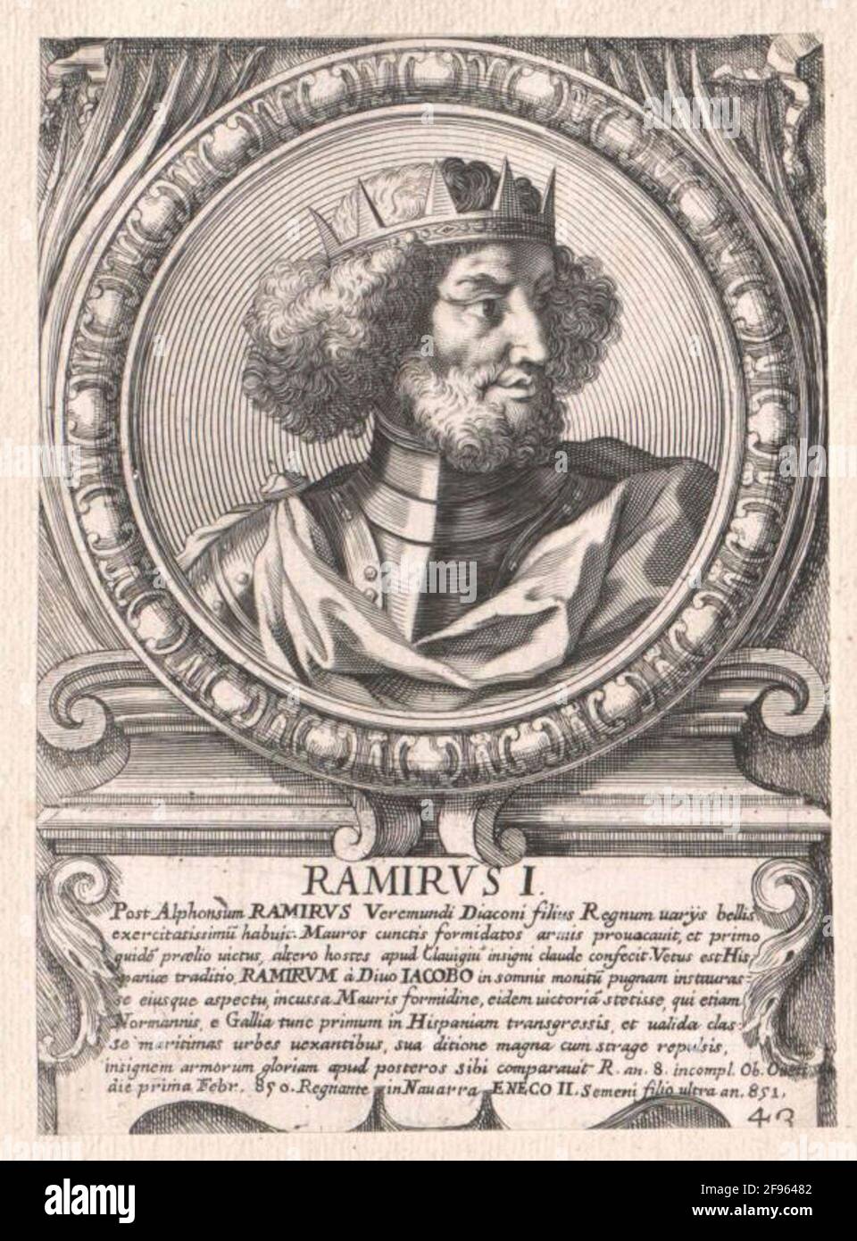 Ramiro I, King of Asturias Stock Photo - Alamy