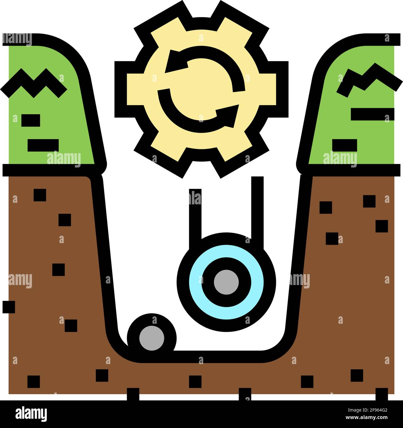 supply of land communications color icon vector illustration Stock ...