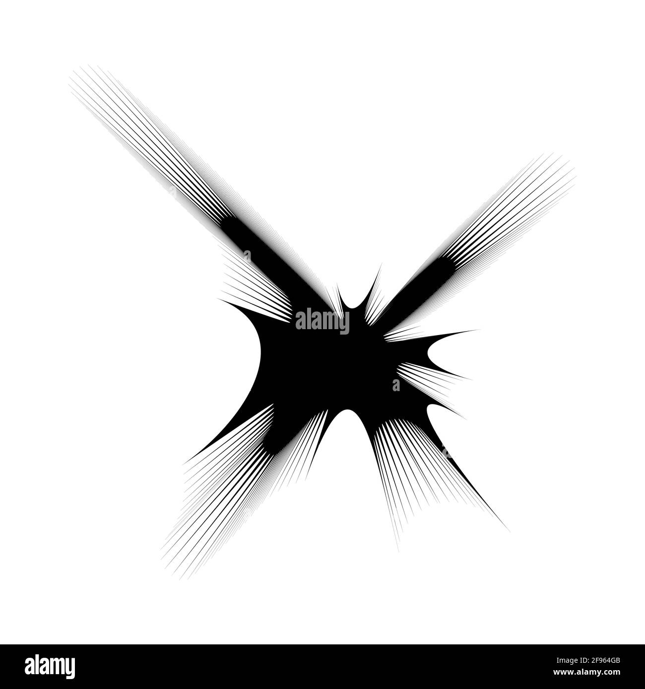 Strange Vector Shape isolated on white background. Geometric figure ...