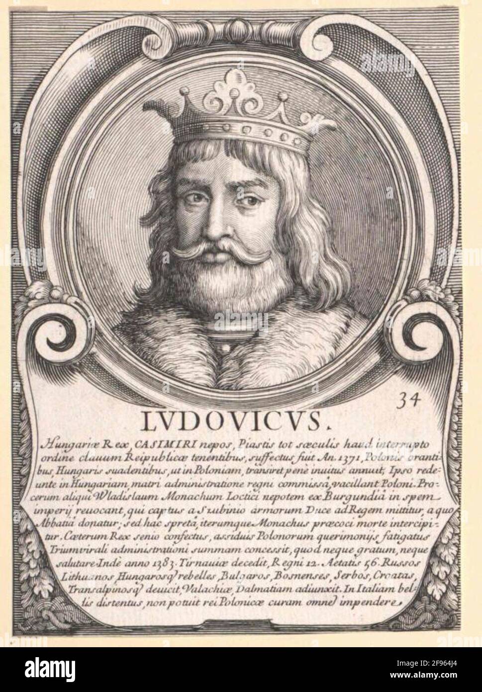 Ludwig I, the big king of Hungary Stock Photo - Alamy