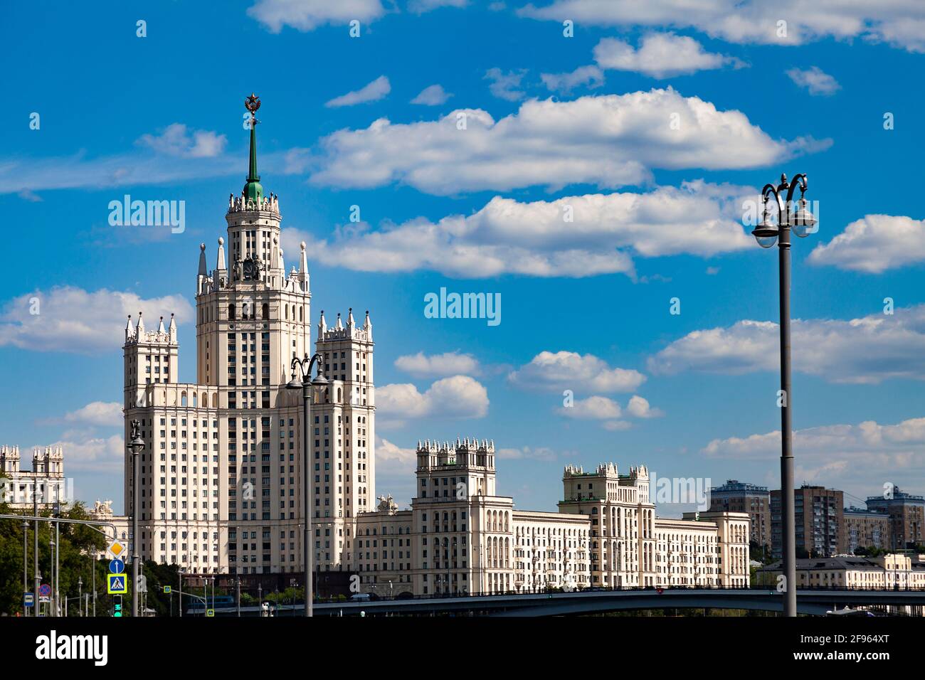 Residential buildings stalin skyscrapers panorama hi-res stock ...