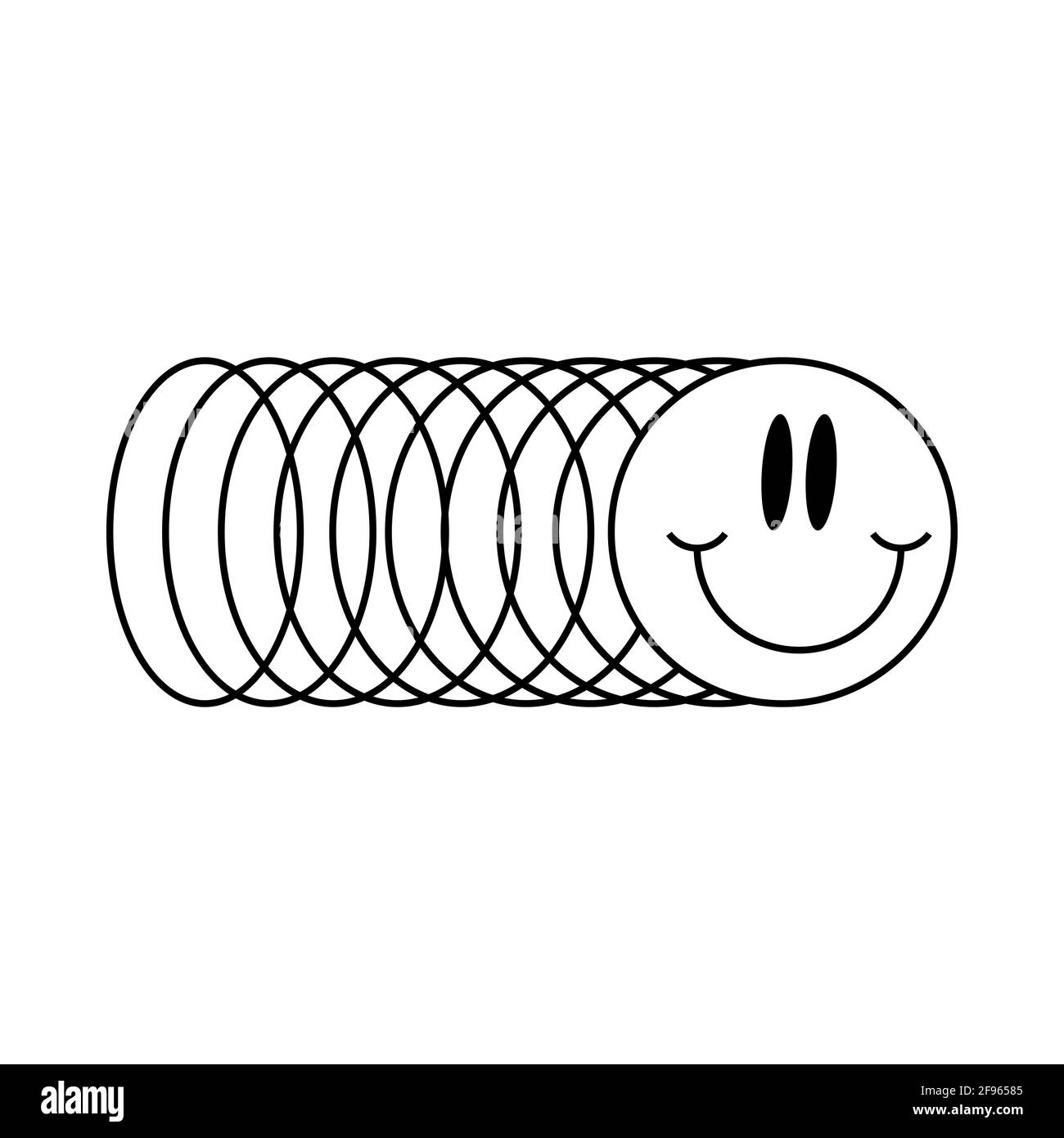 Strange Vector Smiley isolated on white background. Geometric figure ...