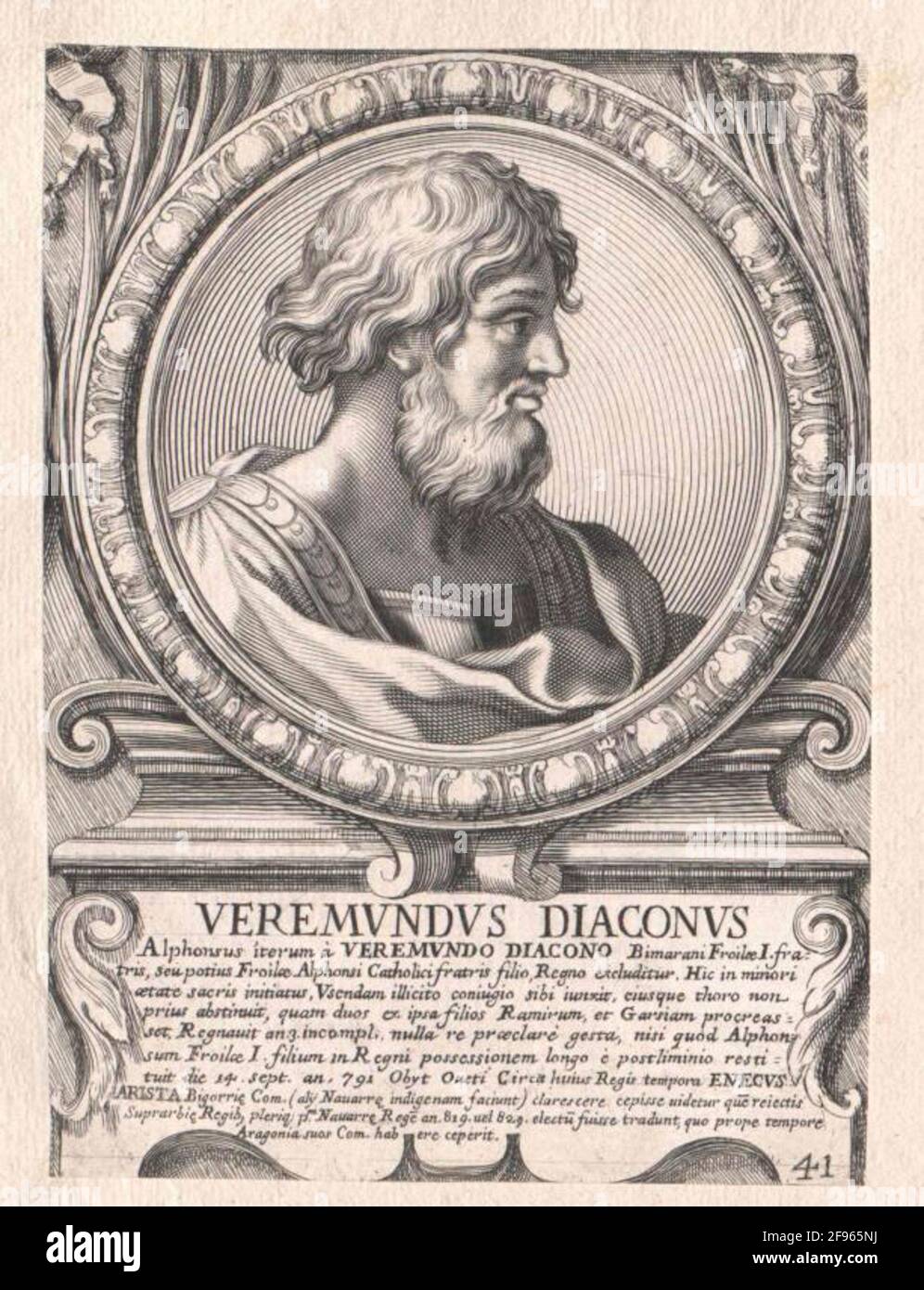 Meditro I., King of Asturias Stock Photo - Alamy