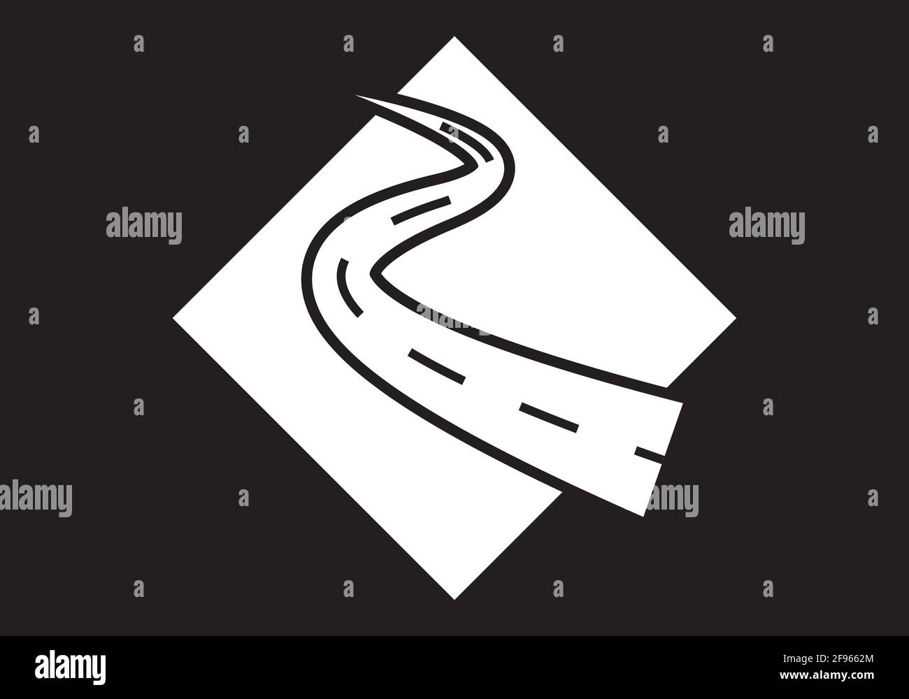 Way logo and Road symbol illustration vector design Stock Vector Image ...