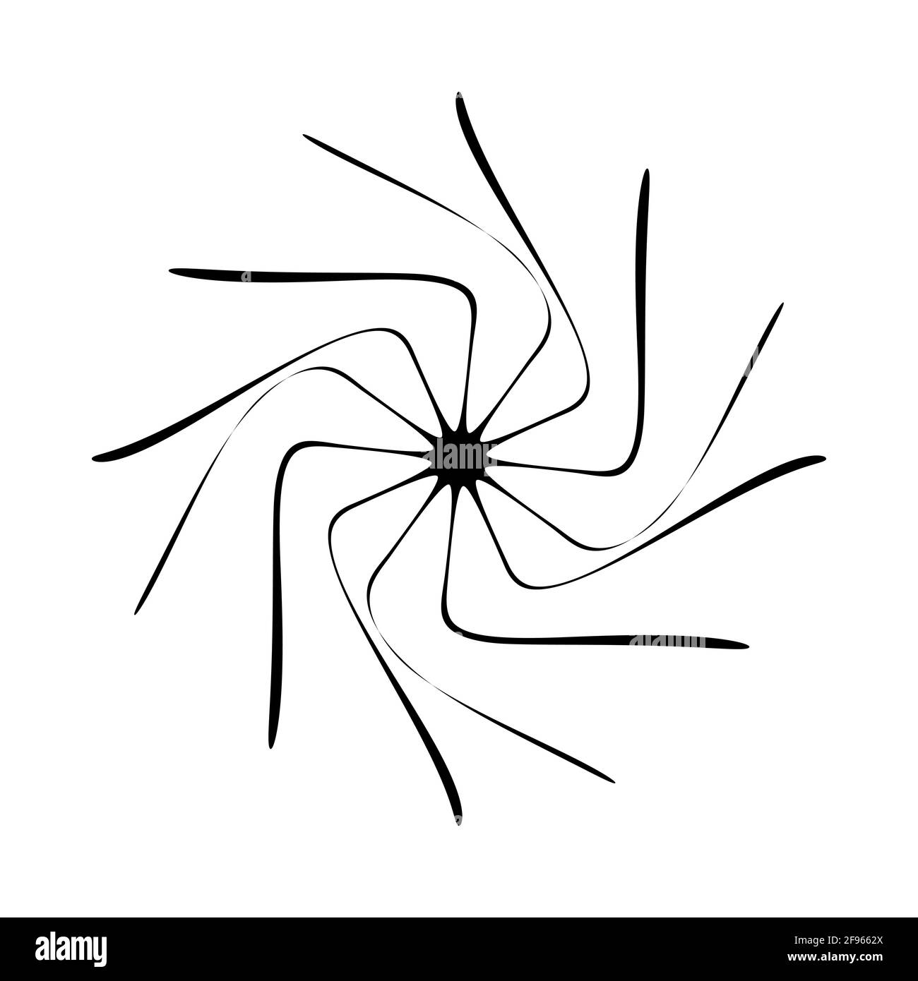 Strange Vector Shape isolated on white background. Geometric figure ...