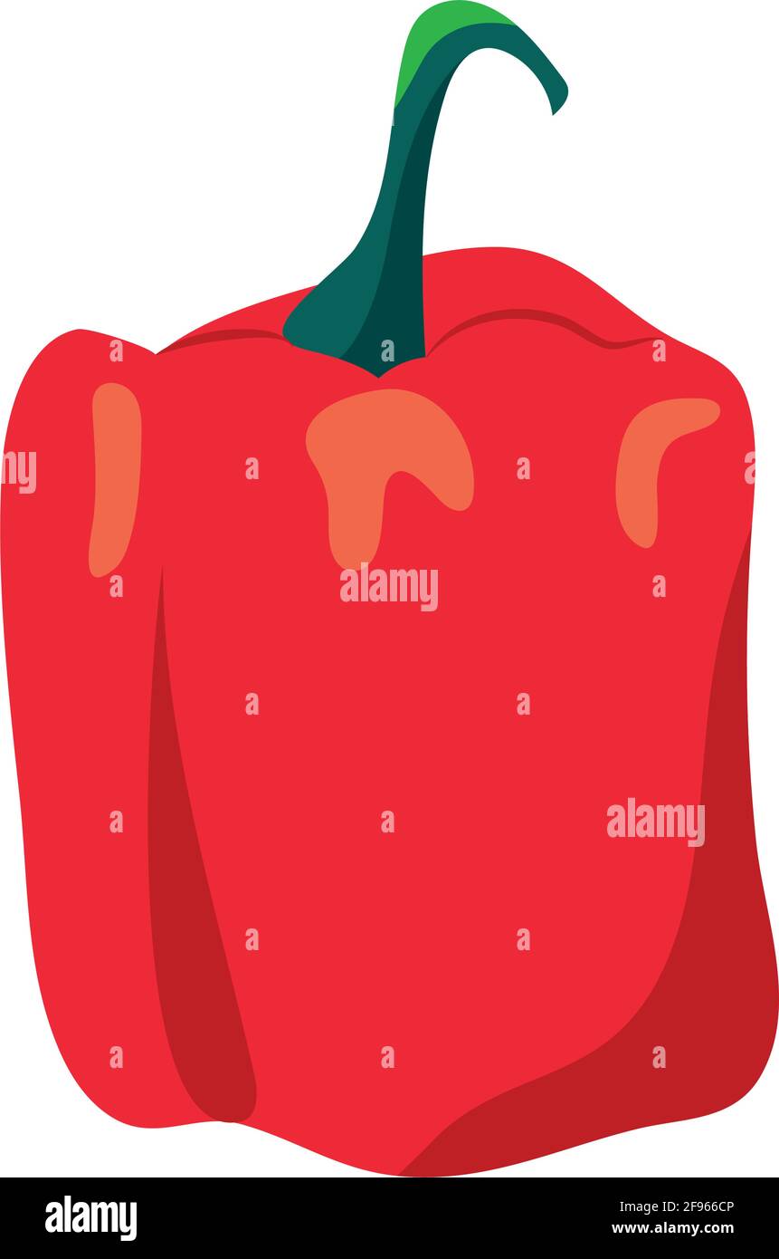 pepper vegetable red Stock Vector Image & Art - Alamy