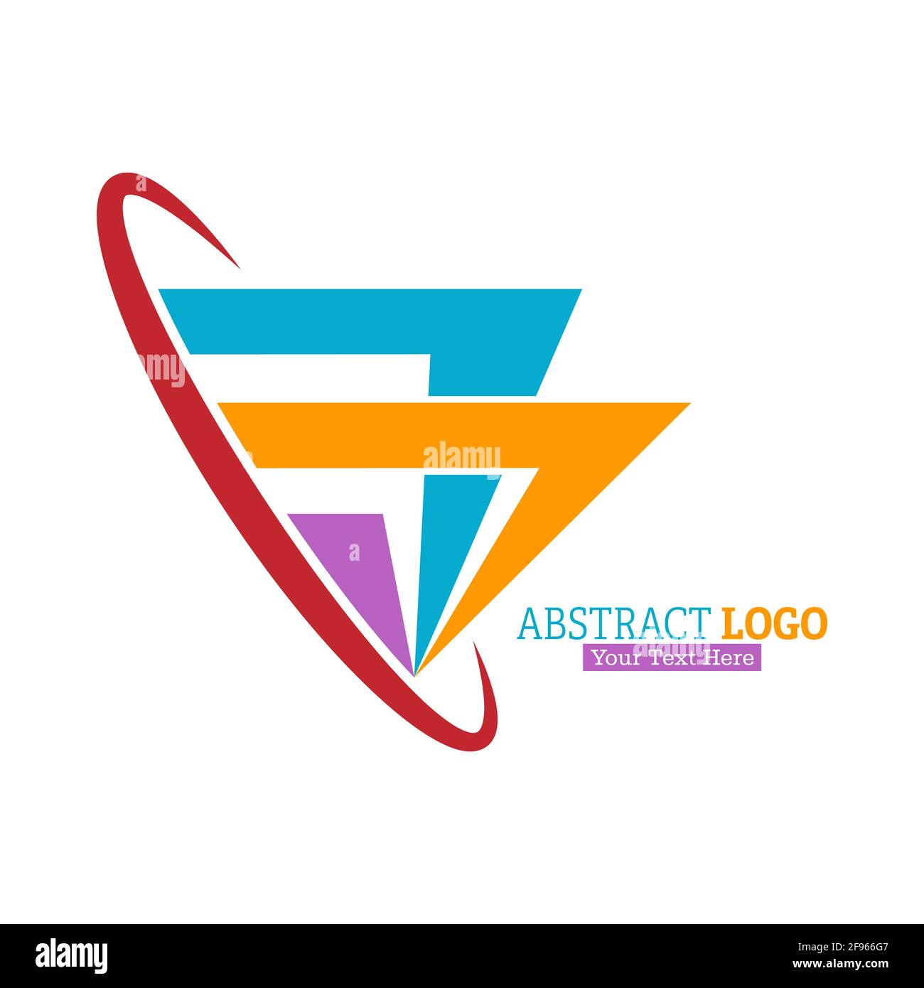 Abstract color logo. Vector illustration for a logo, brand, sticker, or ...
