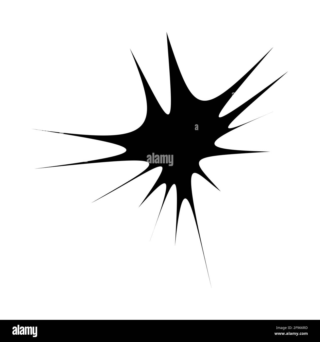 Strange Vector Shape isolated on white background. Geometric figure ...