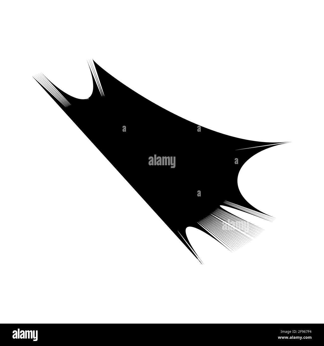 Strange Vector Shape isolated on white background. Geometric figure ...