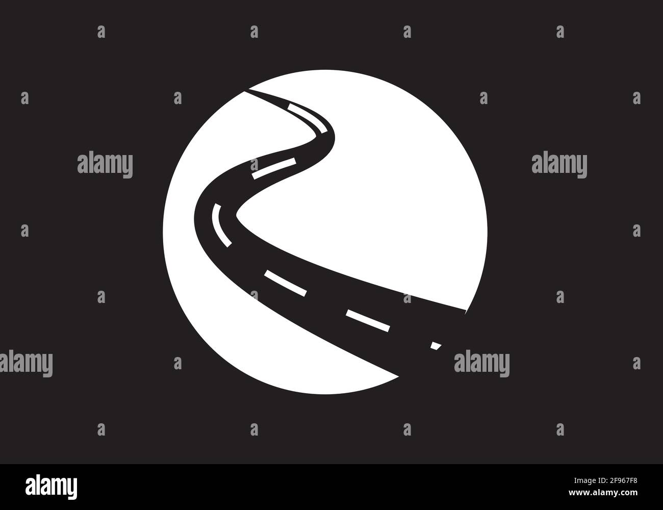 Way logo and Road symbol illustration vector design Stock Vector Image ...