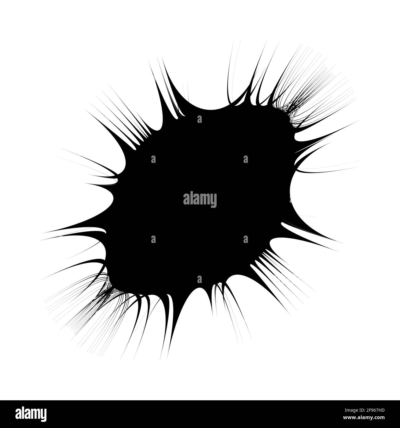 Strange Vector Shape isolated on white background. Geometric figure ...