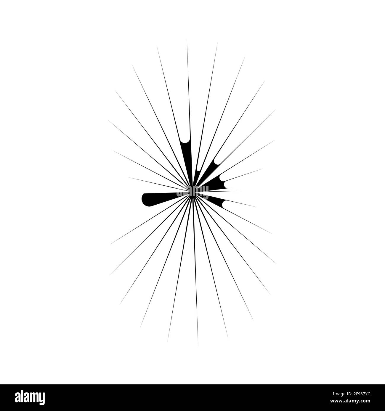 Strange Vector Shape isolated on white background. Geometric figure ...