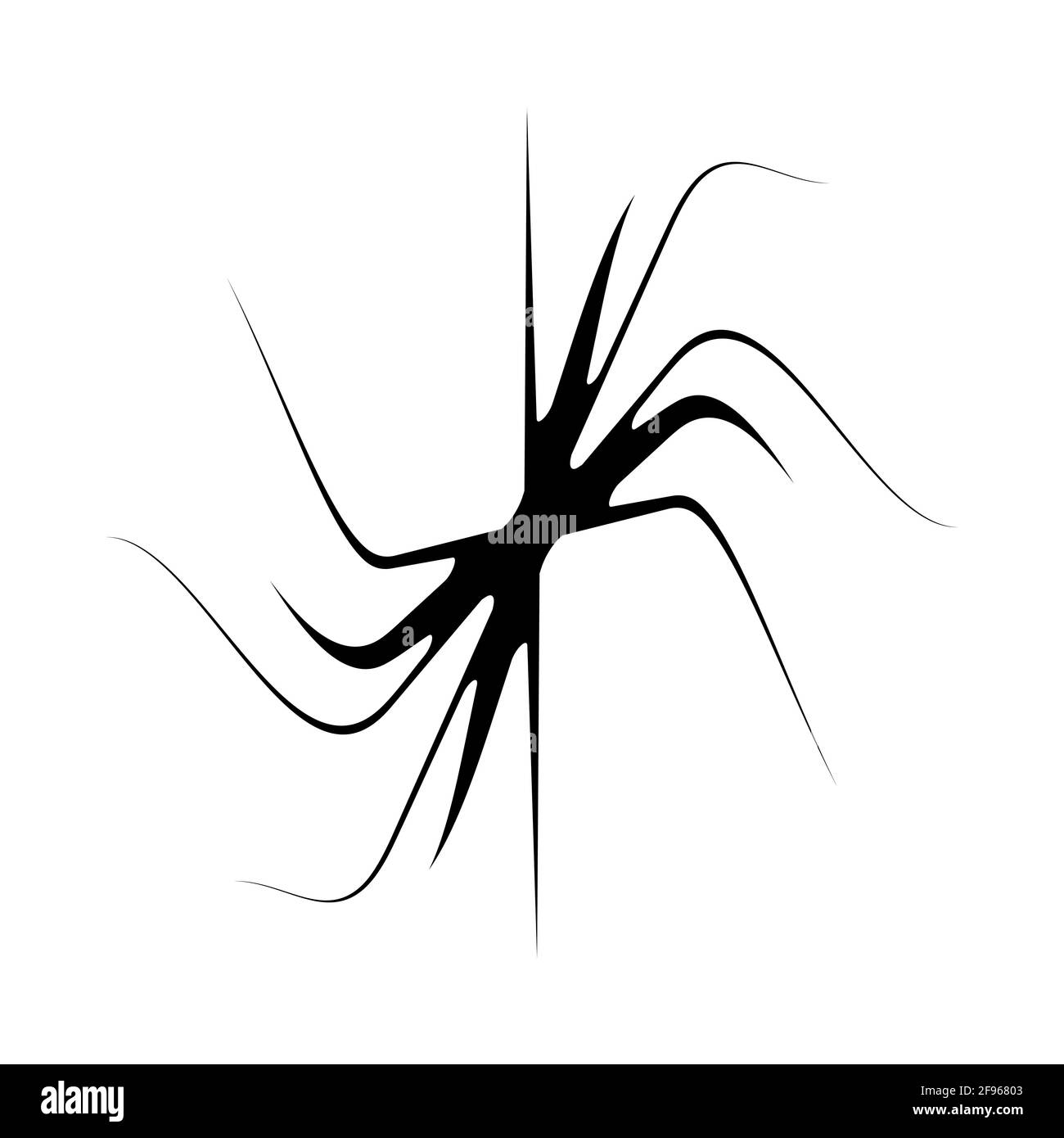 Strange Vector Shape isolated on white background. Geometric figure ...