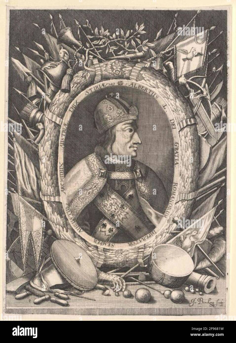 Albrecht I, German King Stecher: Borcking, Johann Stock Photo - Alamy