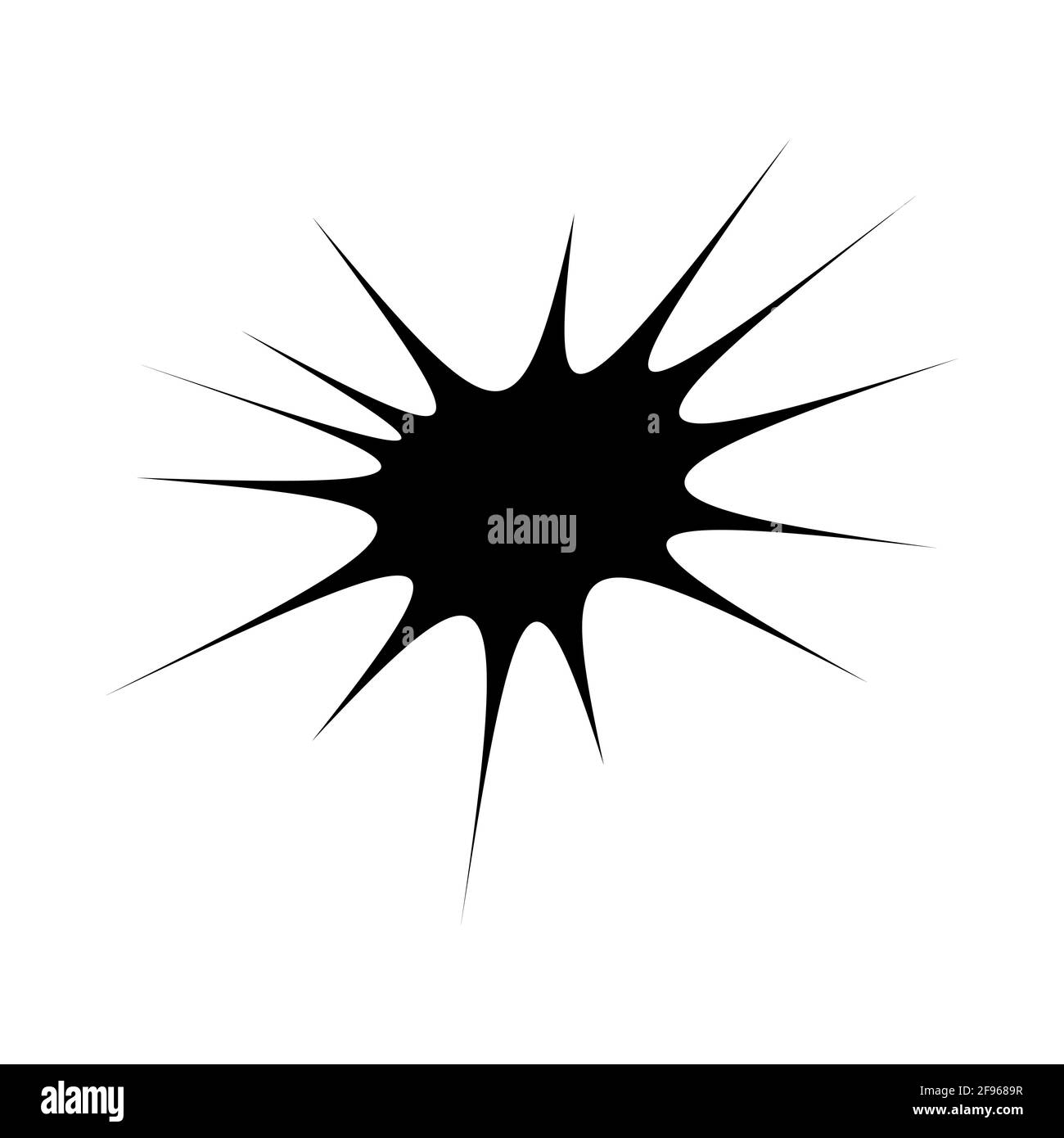 Strange Vector Shape isolated on white background. Geometric figure ...