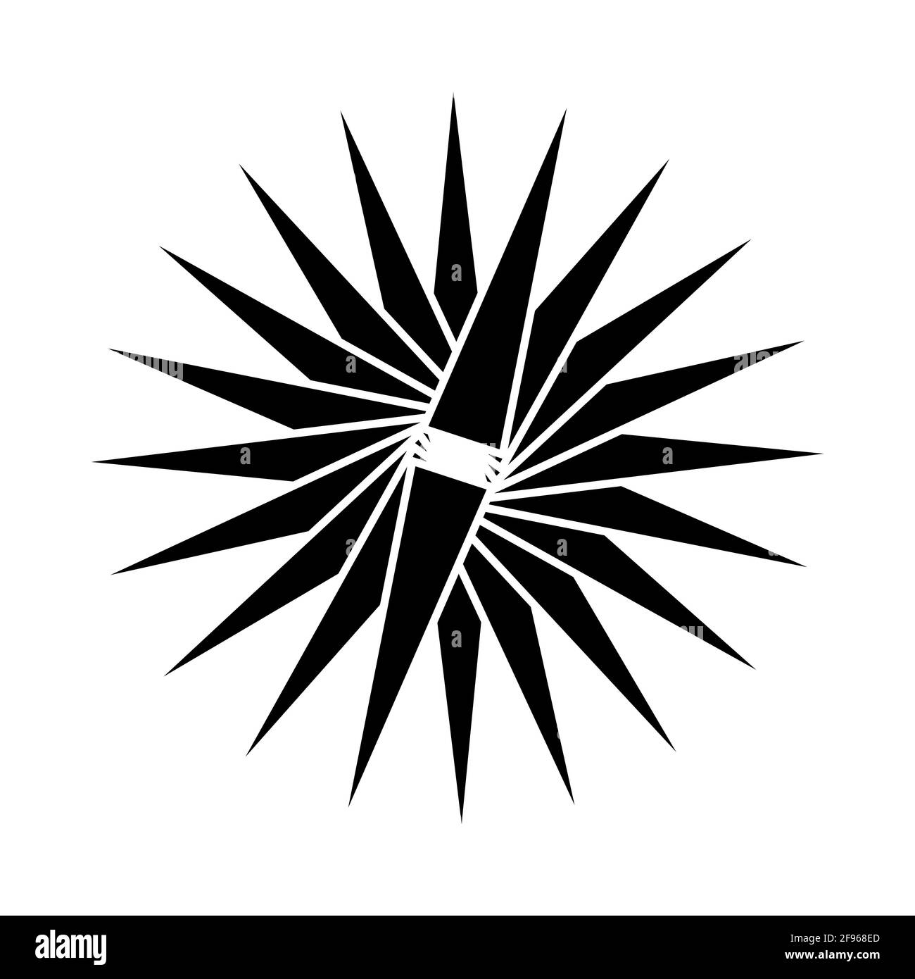 Strange Vector Shape isolated on white background. Geometric figure ...