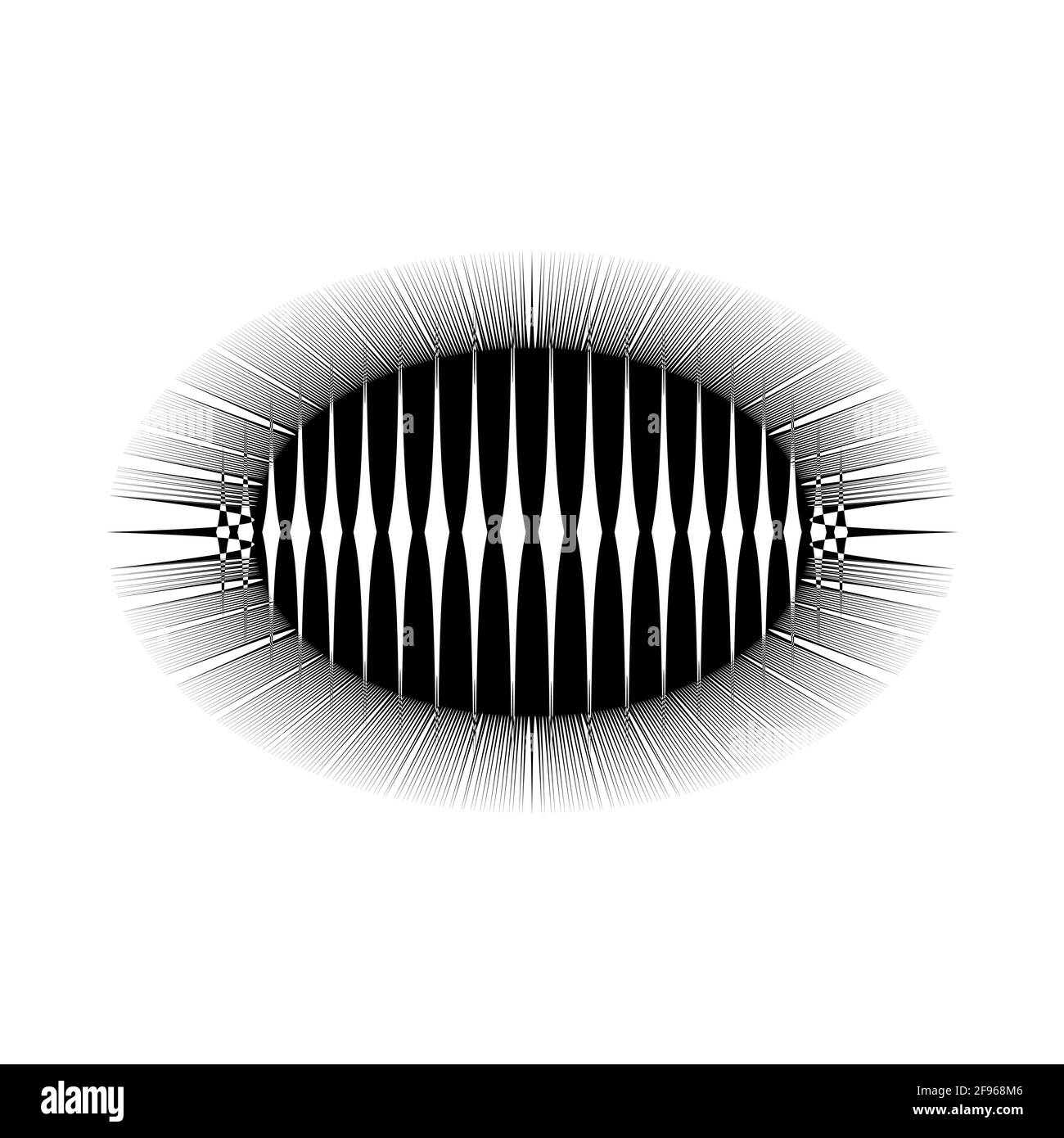 Strange Vector Shape isolated on white background. Geometric figure ...