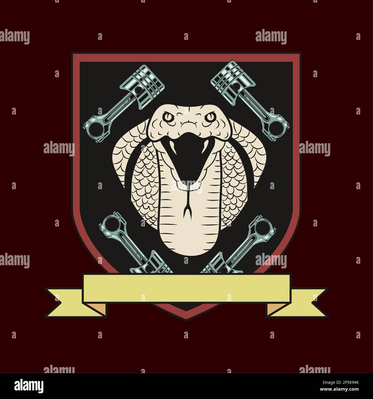 cobra motorbike emblem Stock Vector Image & Art - Alamy