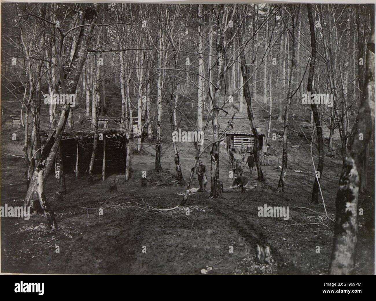 Reserve of the field hunter battalion 17, field kitchen at Kriwucha ...