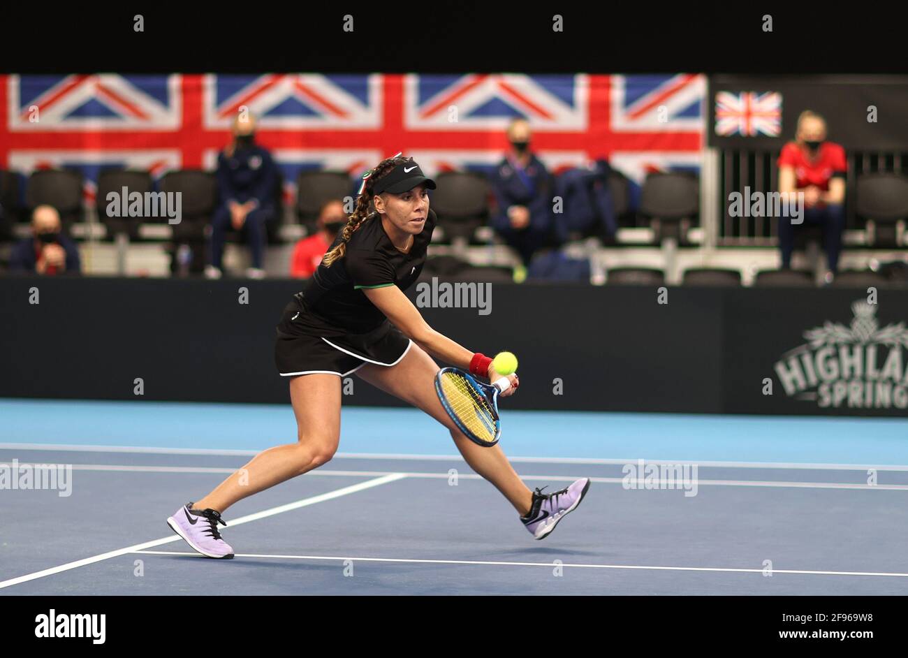 Mexico's Giuliana Olmos during match two of the Billie Jean King Cup ...