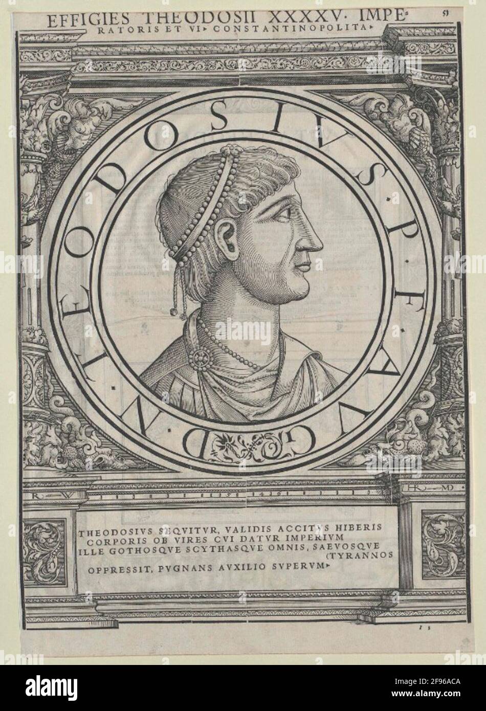 Theodosius I., Roman Emperor Stock Photo - Alamy