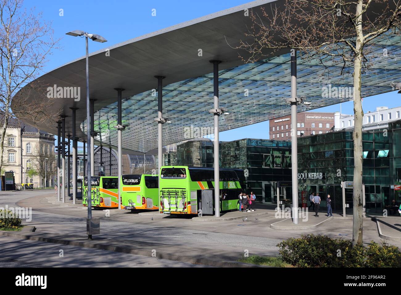 Germany, Hamburg, central bus station Stock Photo - Alamy