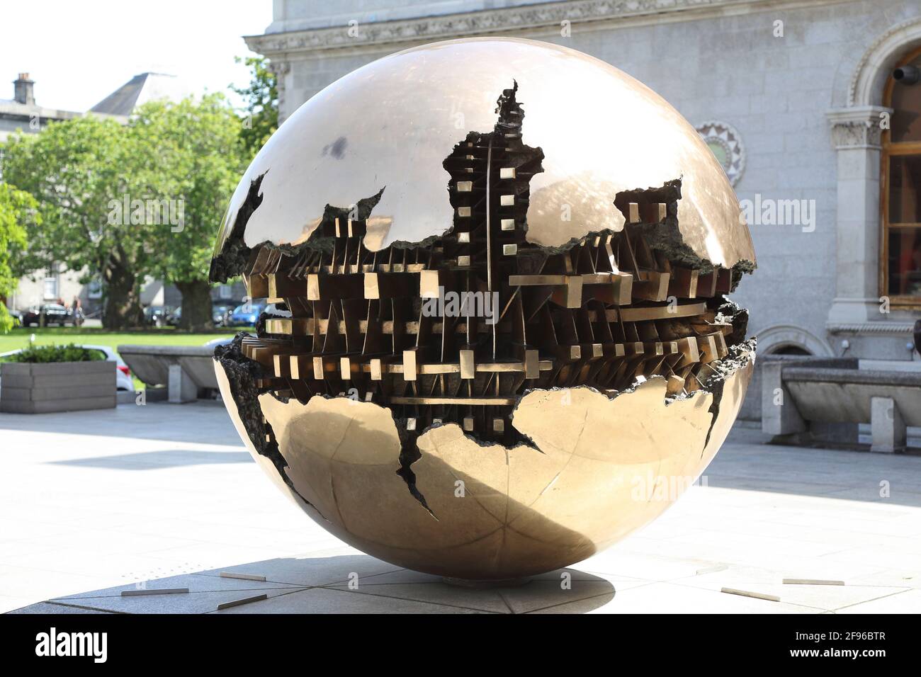 Ireland, Dublin, Trinity College Sphere Within Sphere sphere with ...