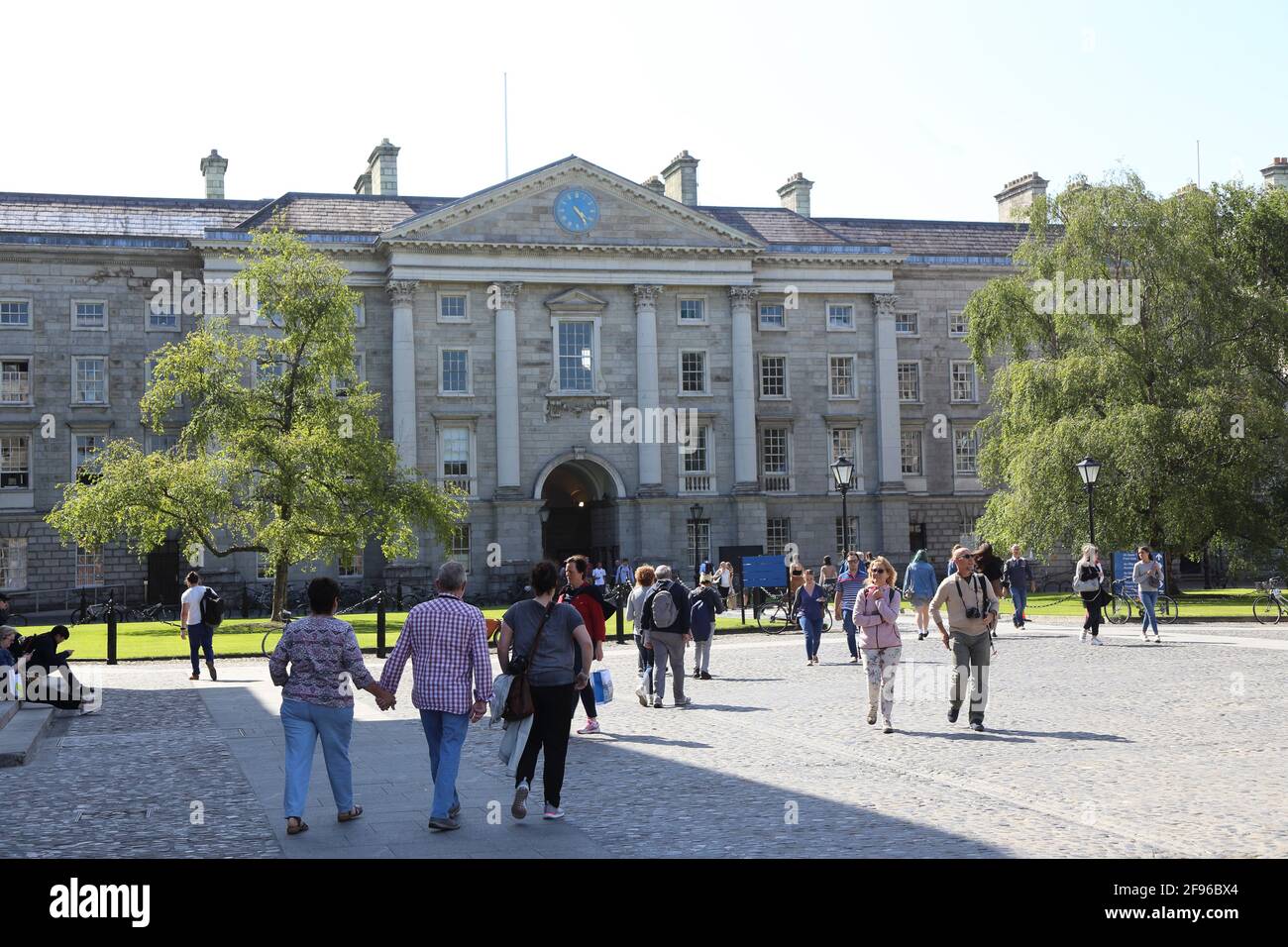 Ireland, Dublin, Trinity College Library Square Stock Photo - Alamy