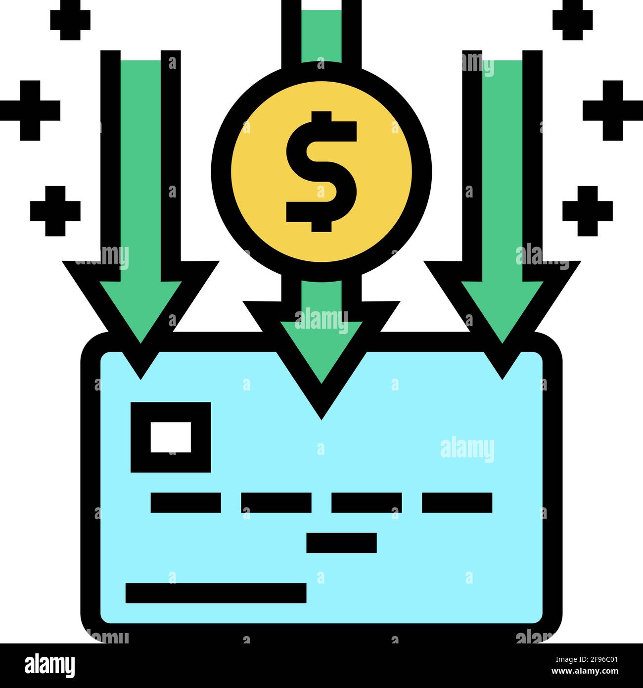 enrollment card color icon vector illustration Stock Vector Image & Art ...