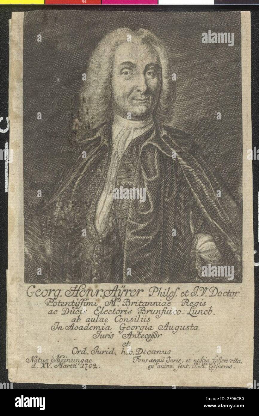 Ayrer, Georg Heinrich Stock Photo - Alamy