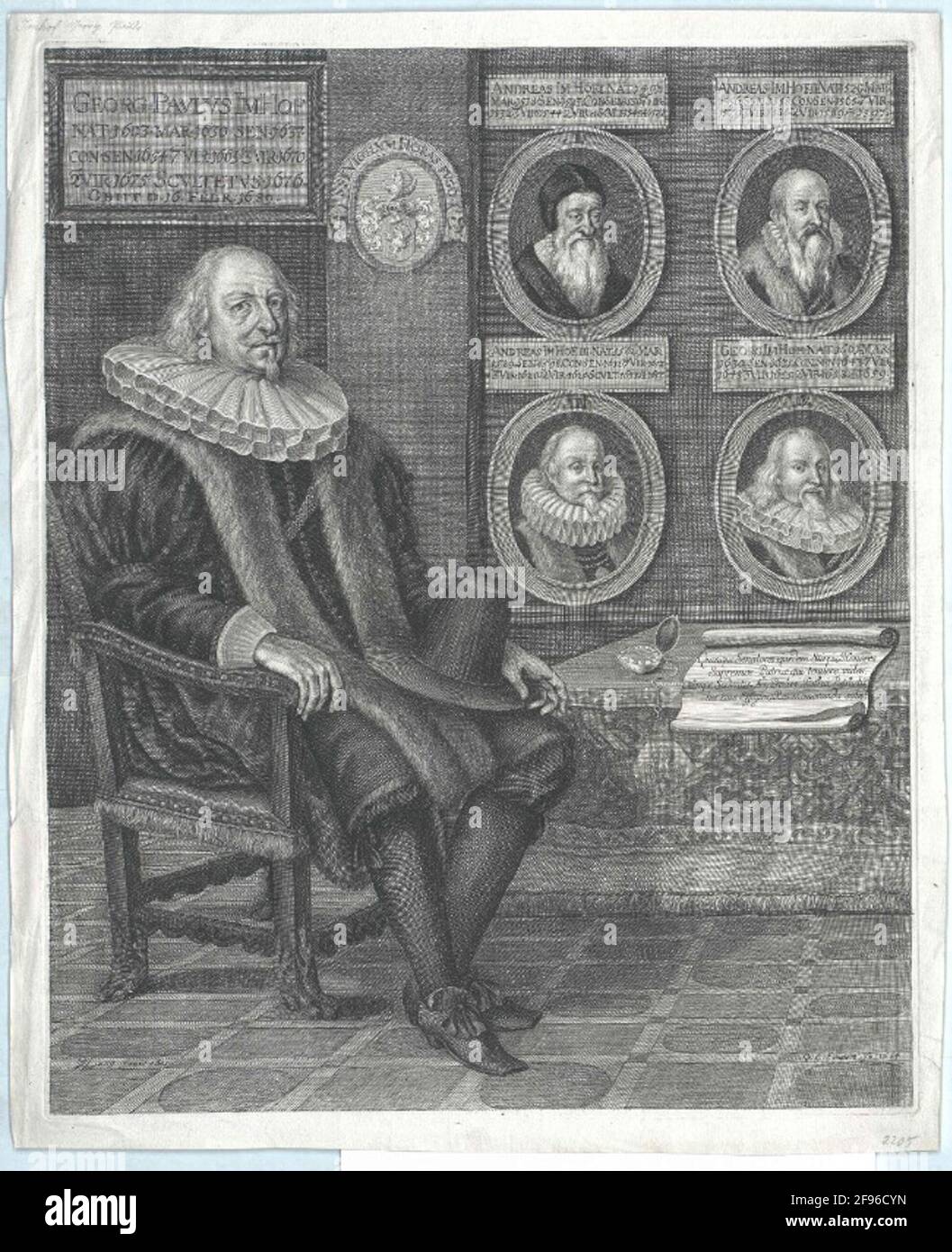 Imhof, Georg Paul painter: Lang, Georg Jaconstecher: EiMmart, Georg Christoph (the younger Stock ...