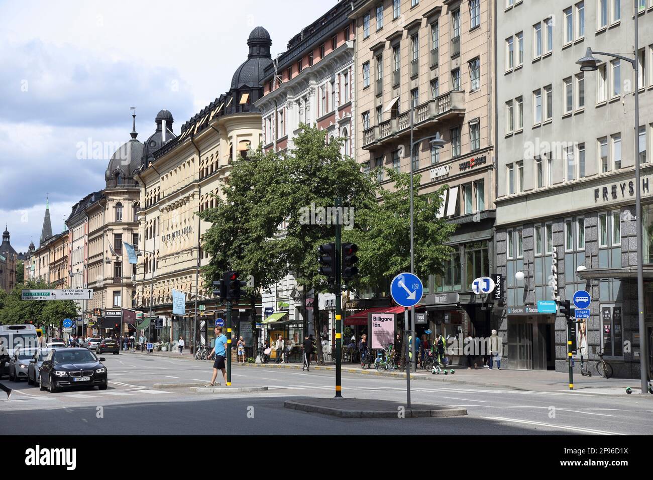 Sweden, Stockholm, Vasagatan Stock Photo - Alamy