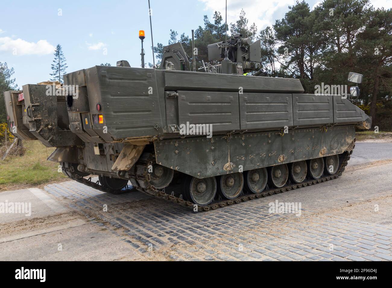 Ares armoured vehicle named after Greek God of War at Bovington, Dorset ...
