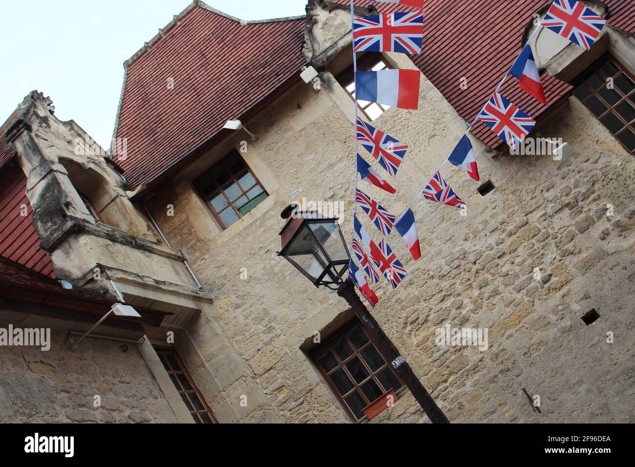 ancient stone house in caen in normandy (france Stock Photo - Alamy
