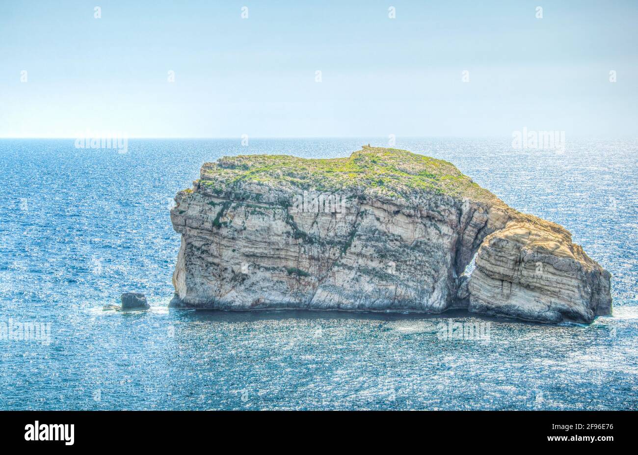 Fungus rock near Dwejra point, Gozo, Malta Stock Photo - Alamy