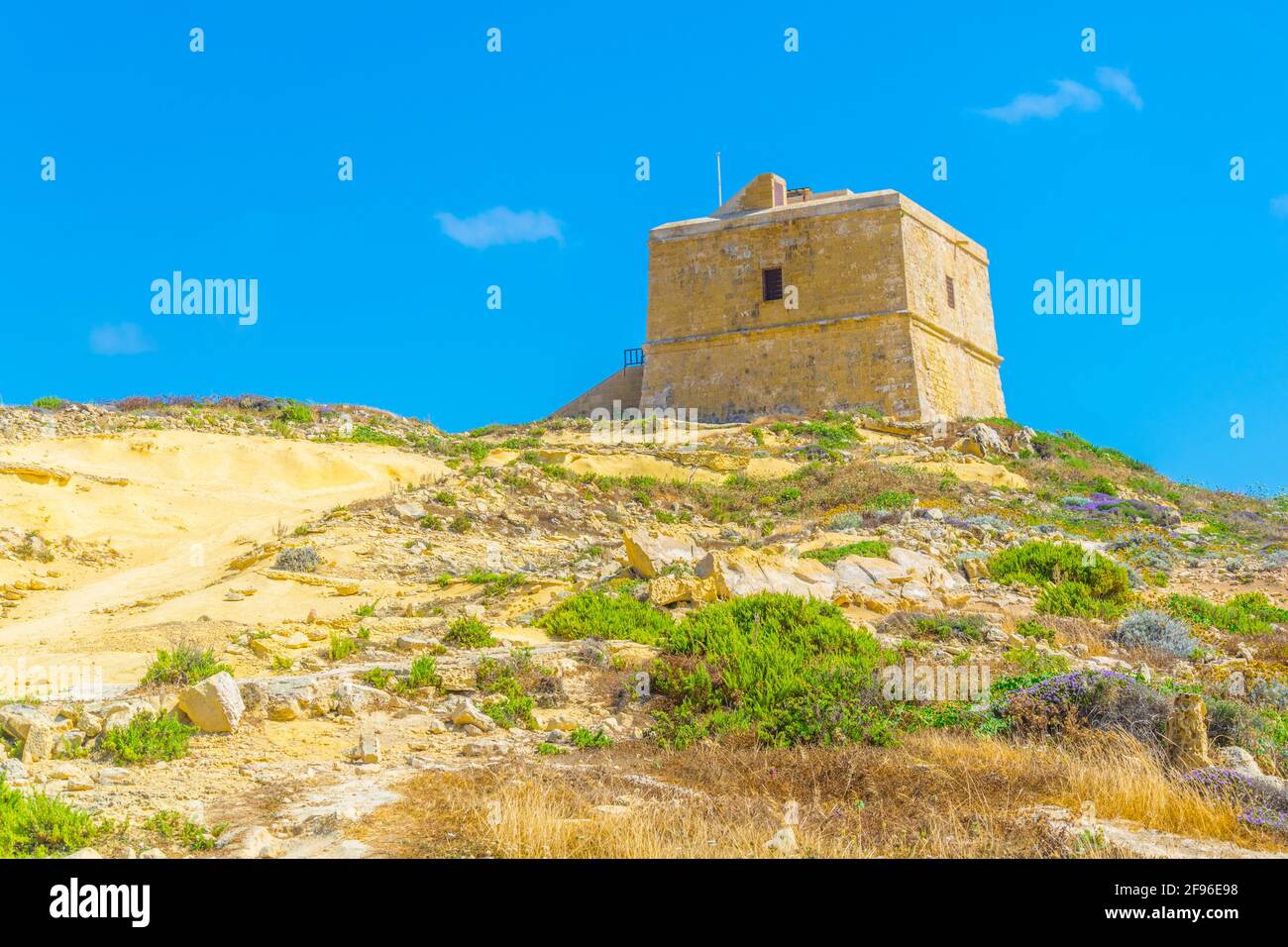 Dwejra tower gozo malta hi-res stock photography and images - Alamy