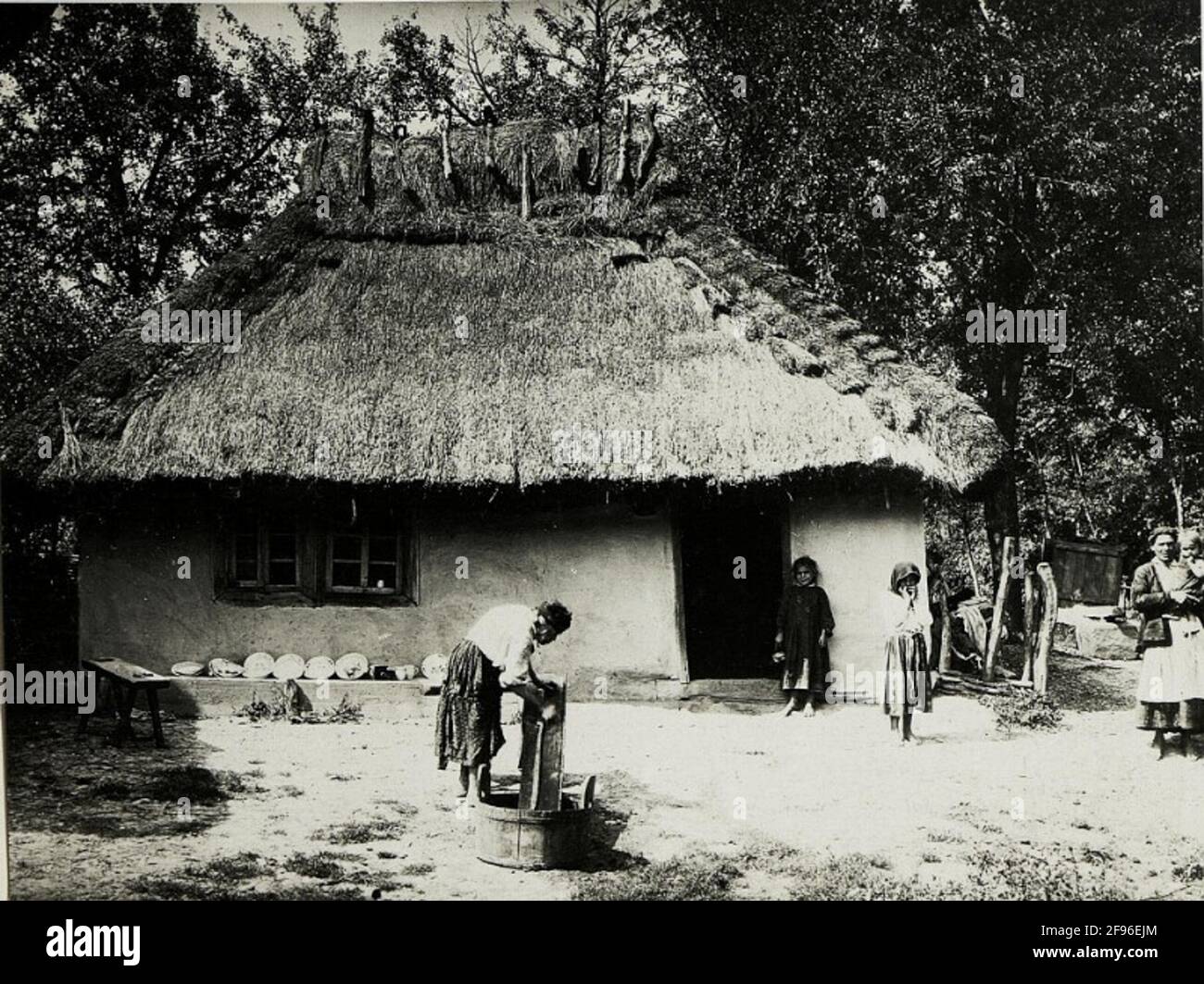 Farmhouse in the area of Stryj Stock Photo - Alamy