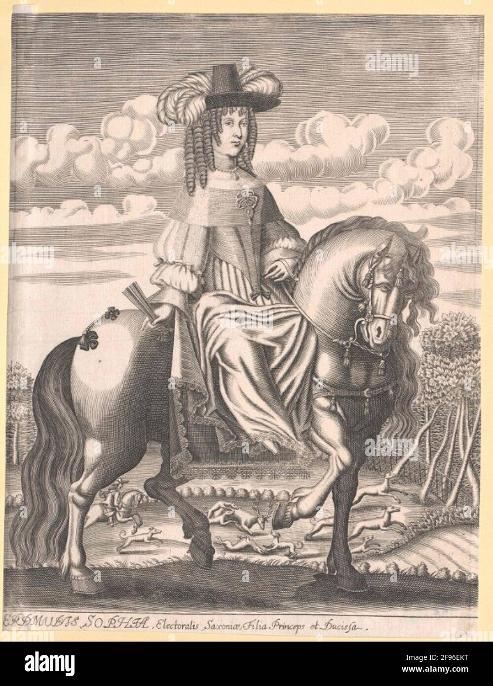 Erdmuthe Sophie, Princess of Saxony 1667/1700 Stock Photo - Alamy