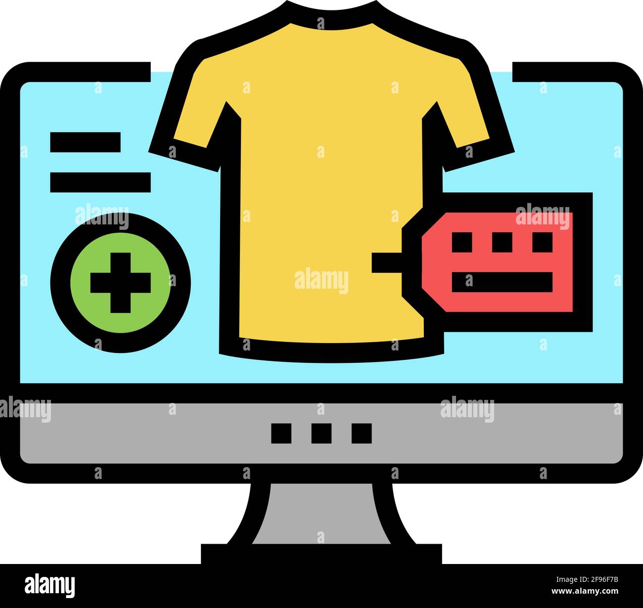 clothes shop department color icon vector illustration Stock Vector ...