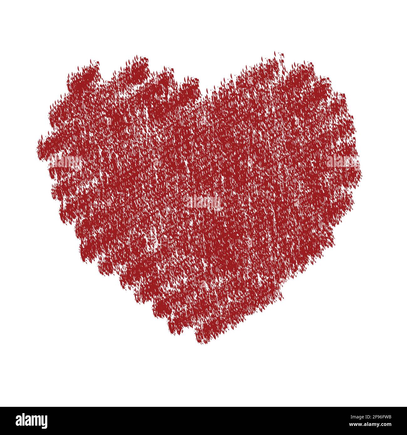 Crayon hearts Stock Vector Images - Alamy