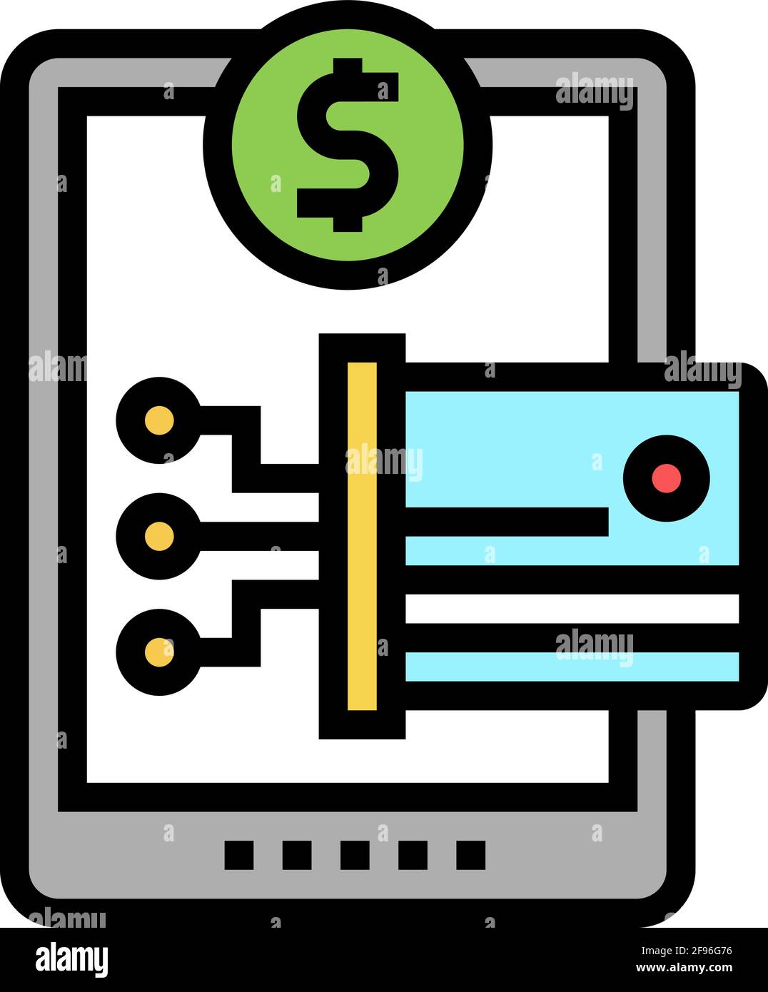 digital technology shop department color icon vector illustration Stock ...