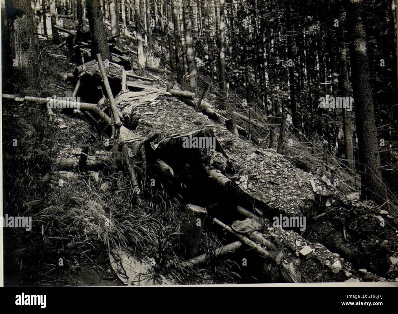 Trenched trench on the Markowka Stock Photo - Alamy