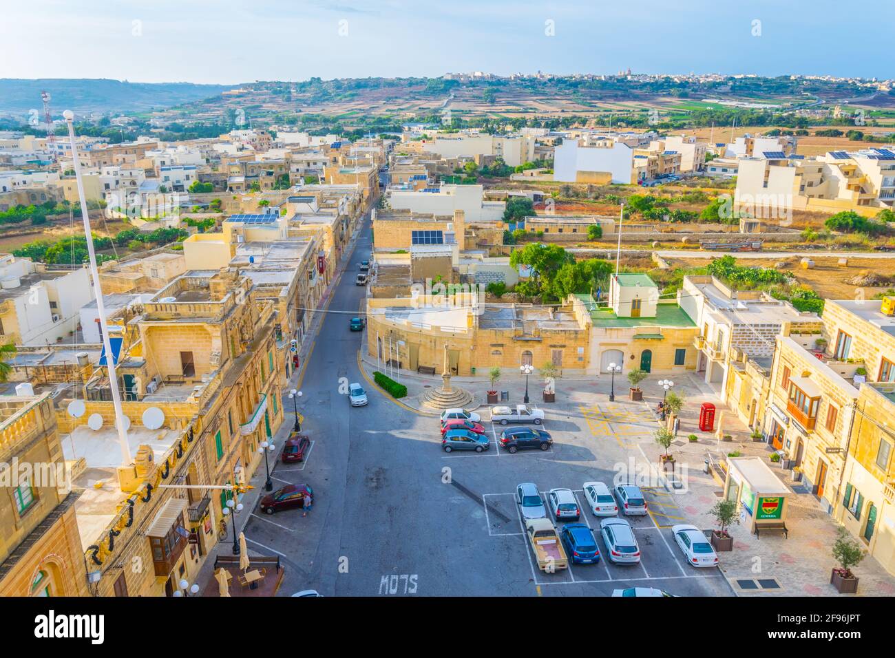 Aerial view of Xewkija on Gozo, Malta Stock Photo - Alamy
