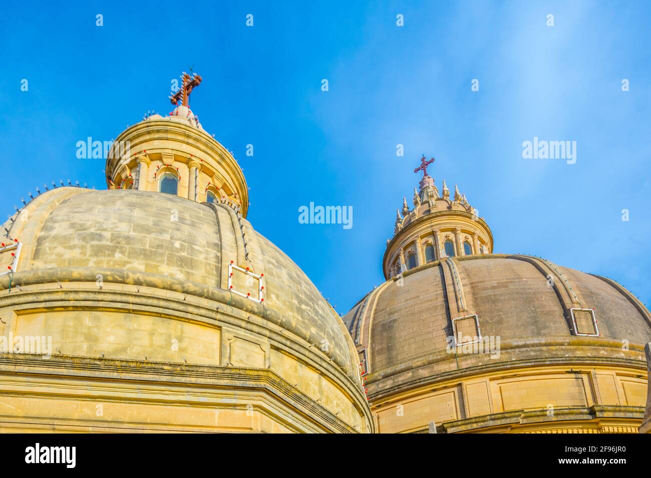 View of the Rotunda St. John Baptist in Xewkija, Gozo, Malta Stock ...