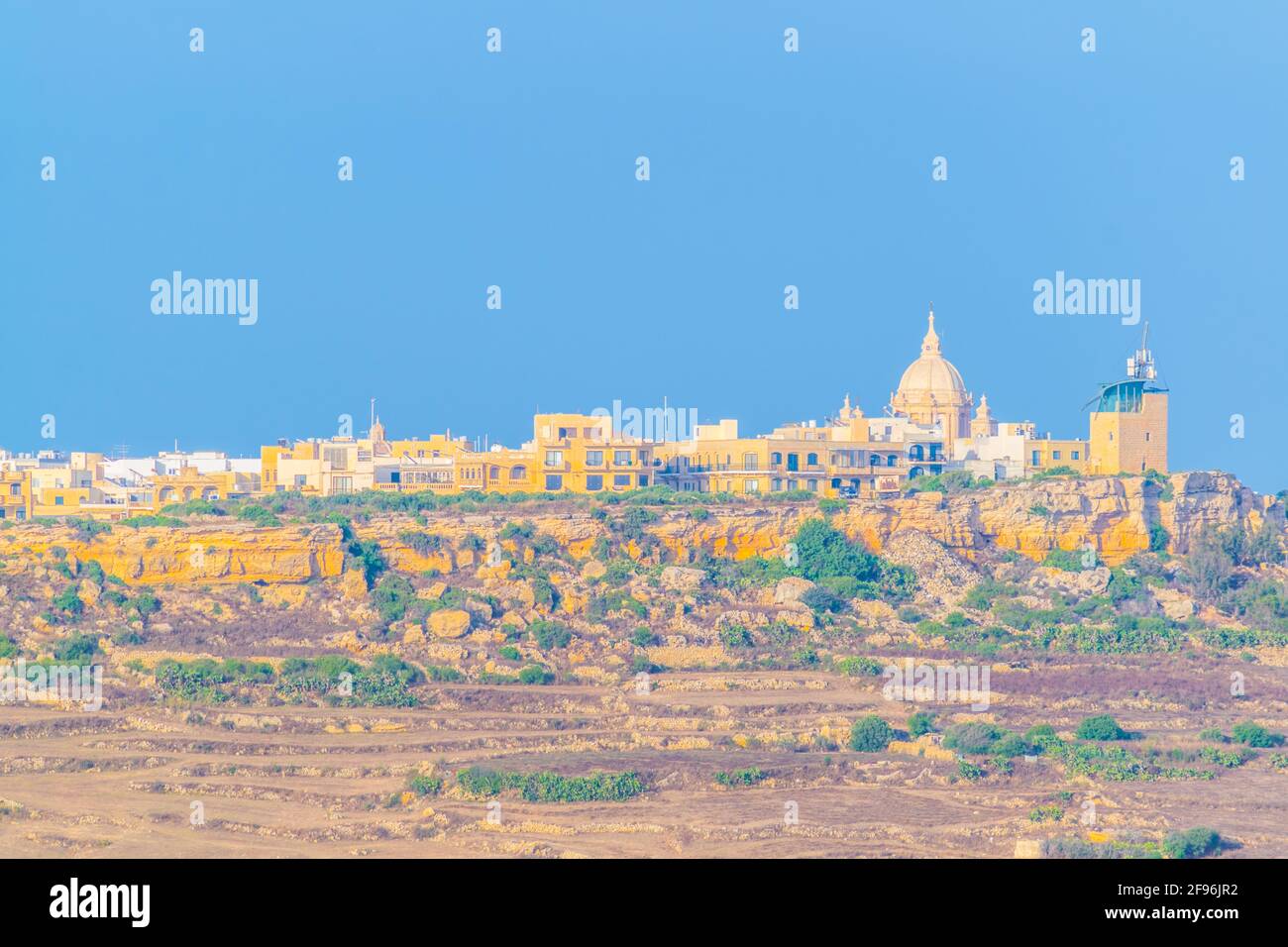 Aerial view of Nadur on Gozo, Malta Stock Photo - Alamy