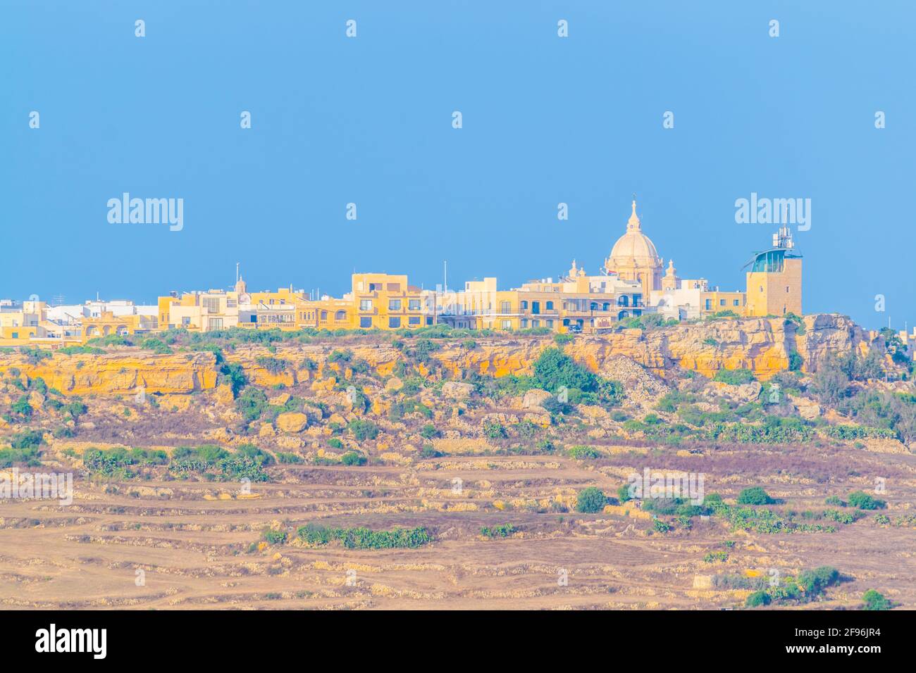 Aerial view of Nadur on Gozo, Malta Stock Photo - Alamy