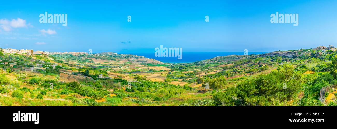 Aerial view of Ir-Ramla bay at Gozo, Malta Stock Photo - Alamy